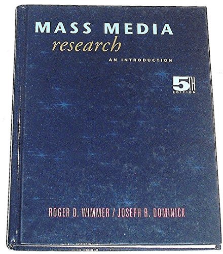 Amazon.in: Buy Mass Media Research: An Introduction (Wadsworth Series ...