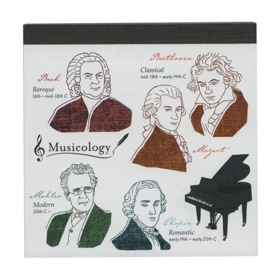 Amazon.co.jp: STUDY HOLIC メモパッド・スクエア【音楽学】メモ メモ帳 かわいい ST-166 : 文房具・オフィス用品