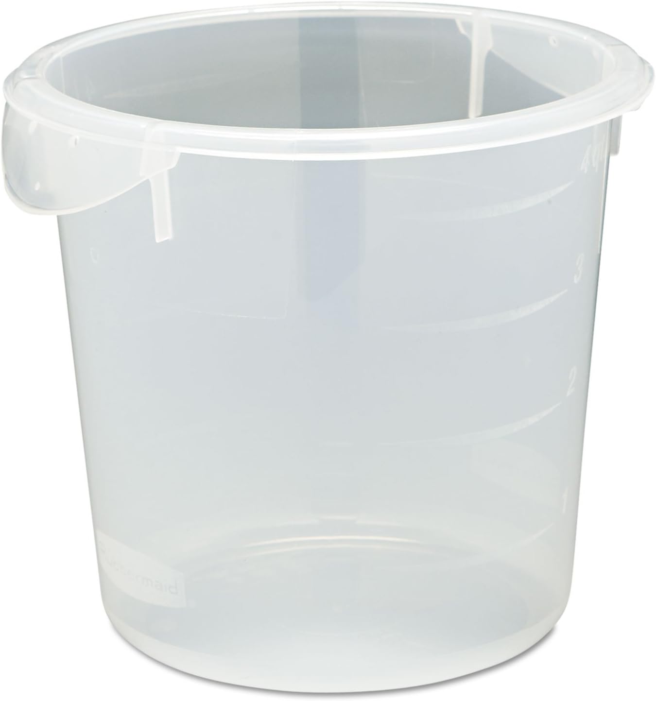 Amazon.com: Rubbermaid RCP572124CLE Round Storage Containers 4qt 8 1/2 ...