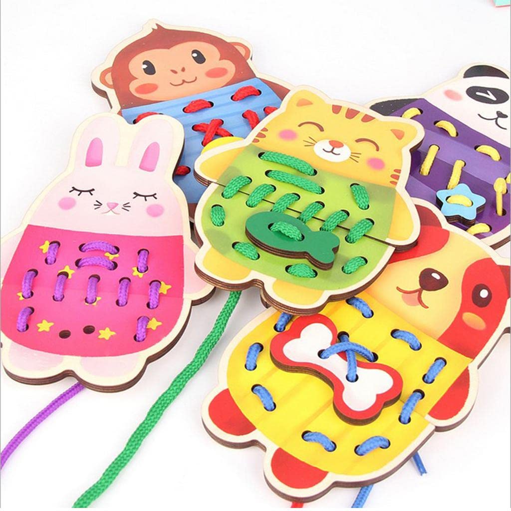 Buy BNF® Montessori Toys Animals Lacing & Tracing Game Educational Toy ...