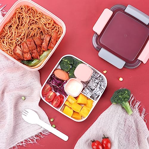 Eilisa Salad Lunch Box, 1.5L Capacity Large Bento Box, with ...