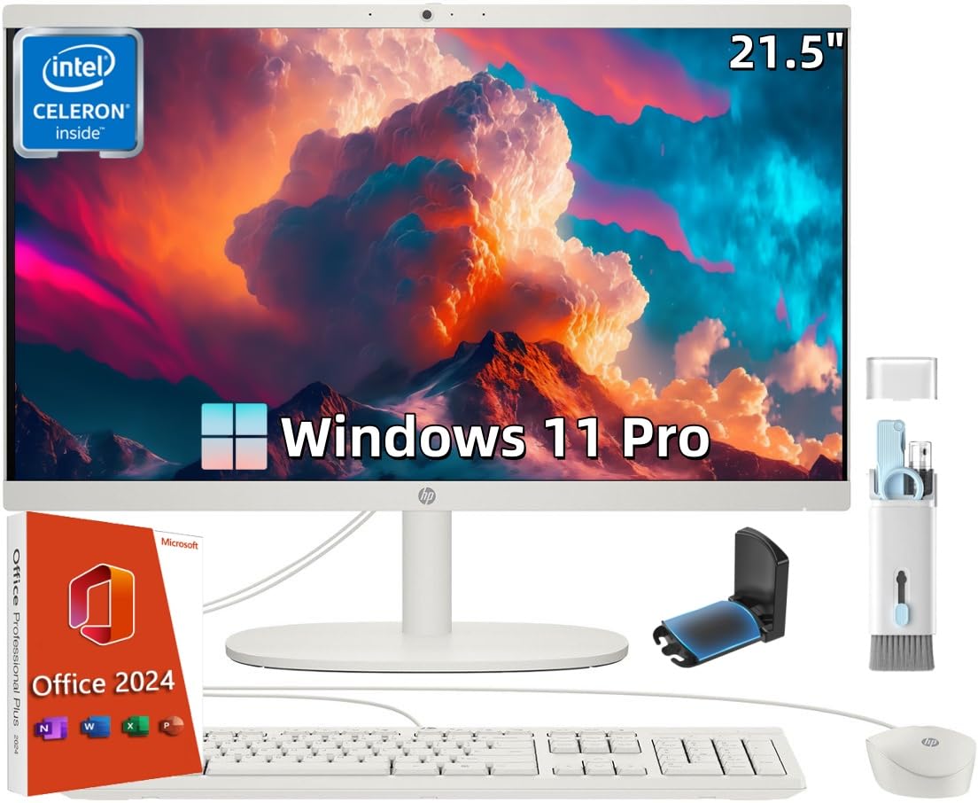 Amazon.com: HP All-in-One Desktop Computer, with Office 2024 Lifetime ...