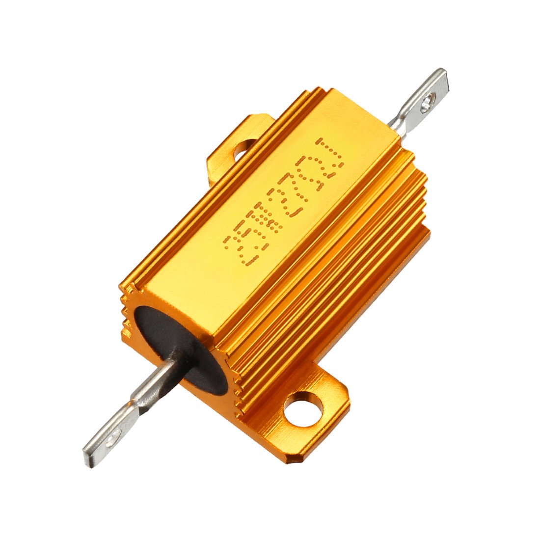 sourcingmap 25W 27 Ohm 5% Aluminum Housing Resistor Screw Tap Chassis ...