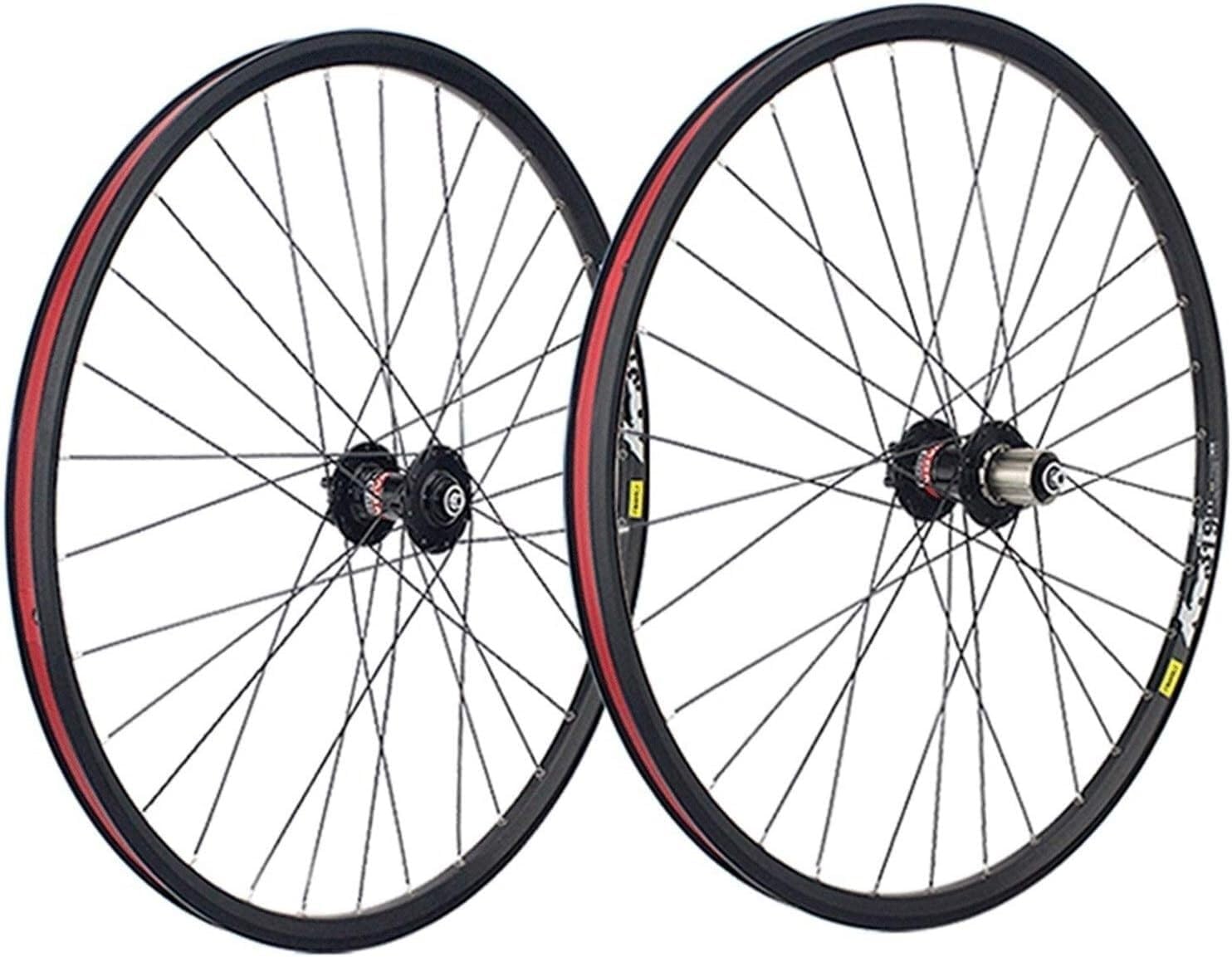 Amazon.com : 26 Inch Mountain Bike Wheelset Disc Brake Rims Wheelset 7 ...