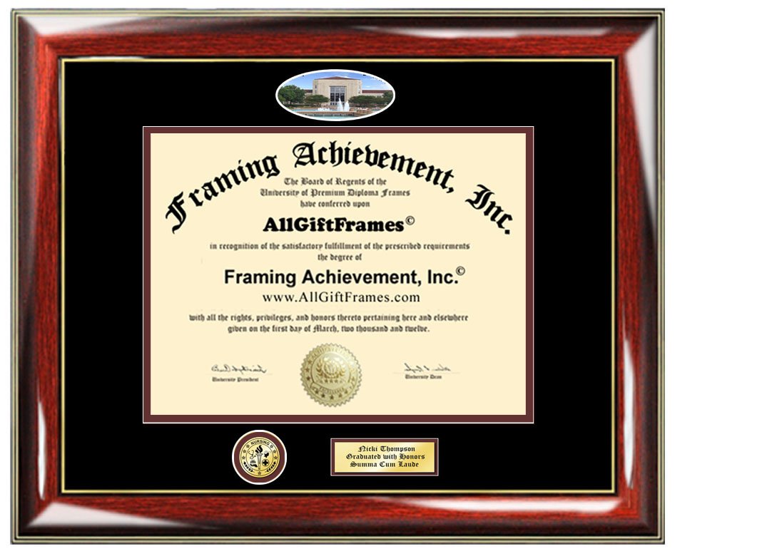 University Of Houston Diploma Frame Custom Diploma Frames
