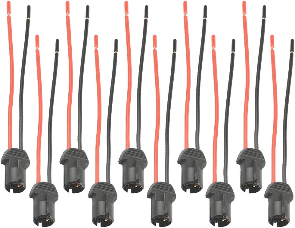 Wedge Bulb Socket W2.1x9.5d base (168, 194, 555, 906, 912 etc.) Wired ...