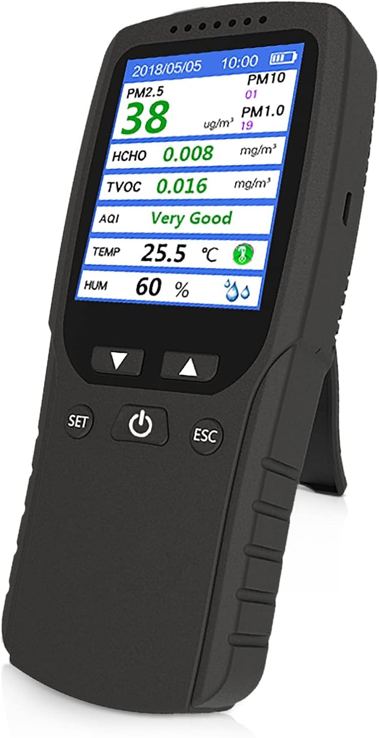 Azonee Air Quality Monitor, Formaldehyde Detector, Temperature ...