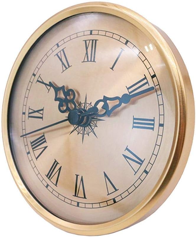 Amazon.com: Menolana 4.25 Inch Quartz Clock Insert Battery Powered Gold ...