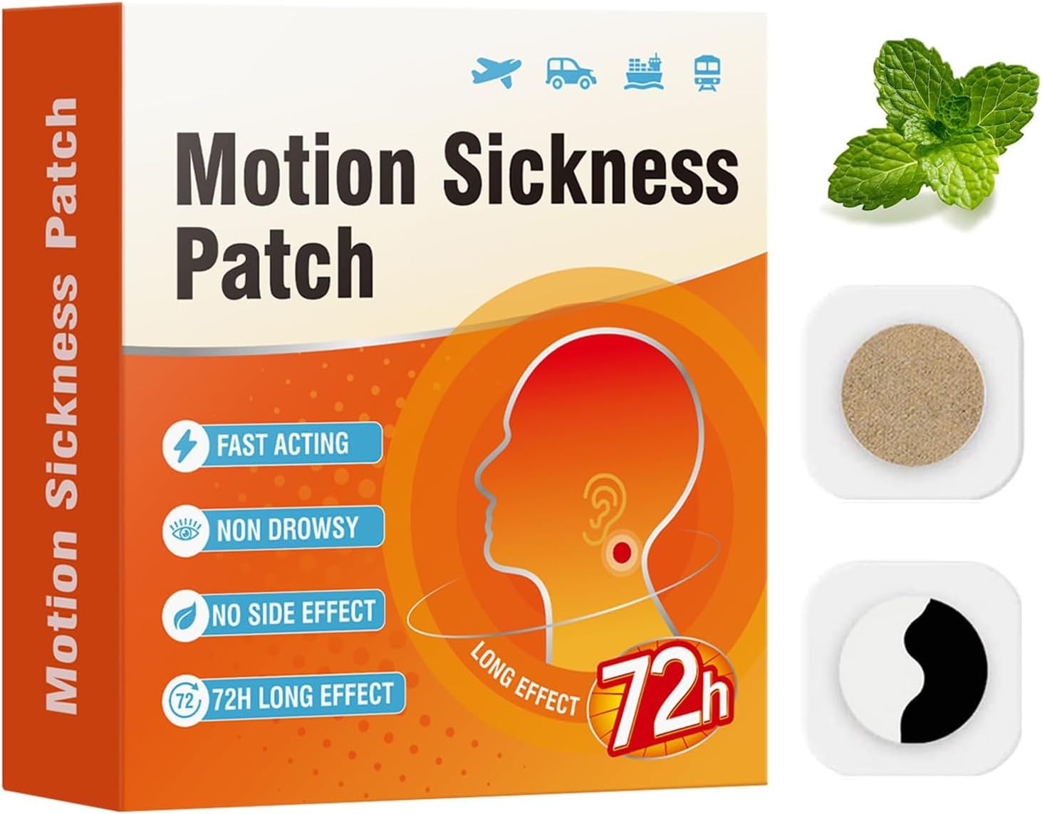 Amazon.com: Motion Sickness Patch,Sea Sickness Patches for Cruise/Car ...
