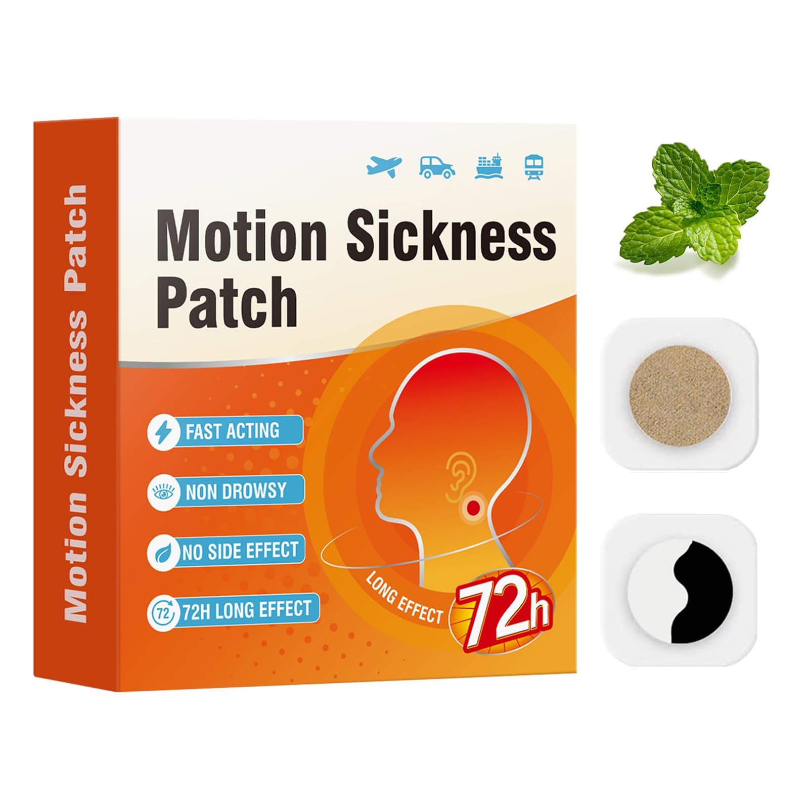 Amazon.com: Motion Sickness Patch,Sea Sickness Patches for Cruise/Car/Boat/Ships/Airplane,Motion ...