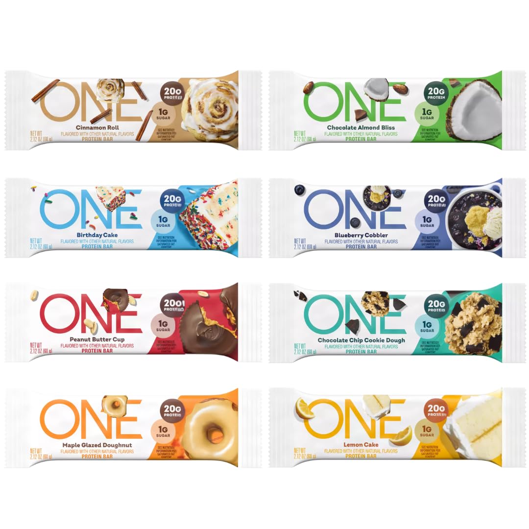 Amazon.com : One-Protein Bar Variety Pack, 2.12 Oz Bars, Gluten-Free ...