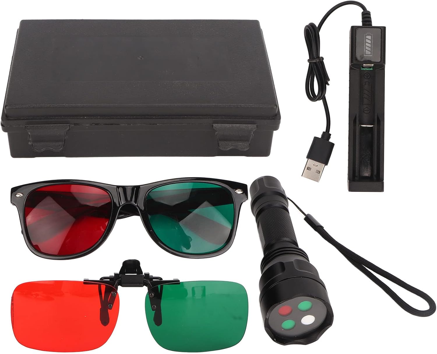 Amazon.com: Flashlight Red Green Ophthalmic Portable Metal Worth 4 Dot ...