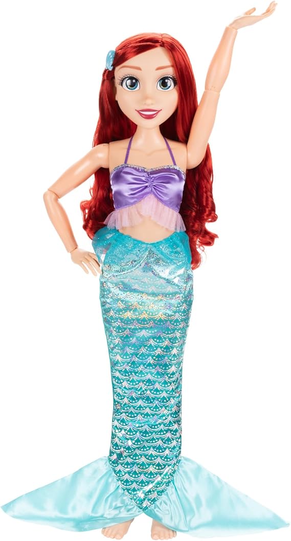 Amazon.com: Disney Princess Ariel Doll Playdate 32” Tall & Poseable, My ...