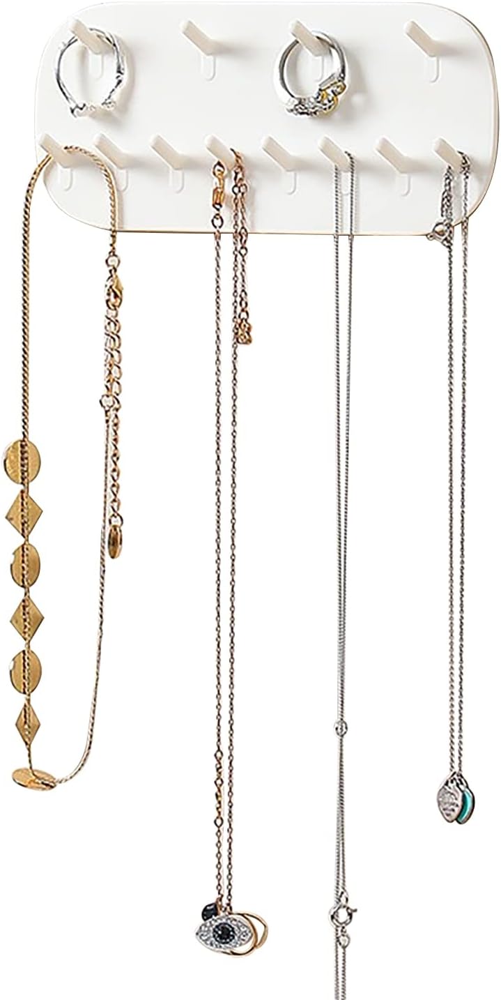 Amazon.com: BXDOW Necklace Holder Wall Mounted, Adhesive, Plastic ...