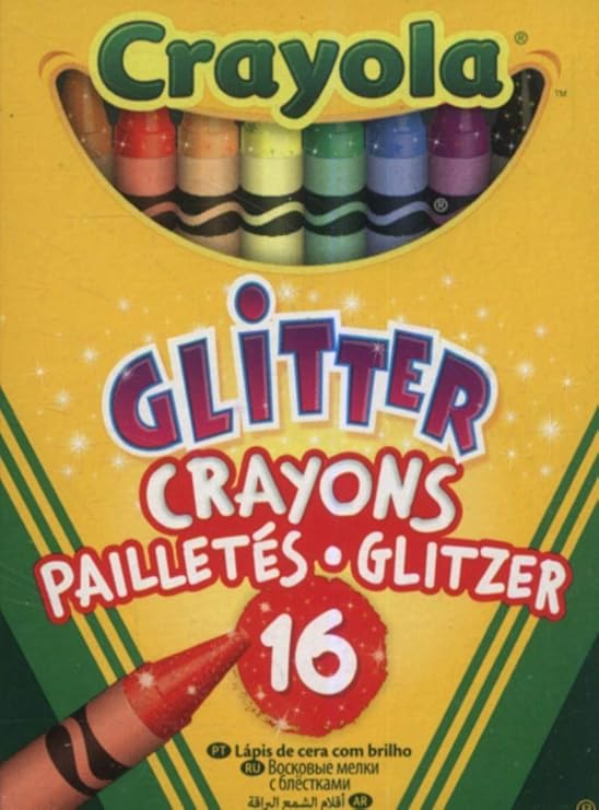Amazon.com: Crayola Bulk Buy Glitter Crayons 16/Pkg 52-3716 (6-Pack ...