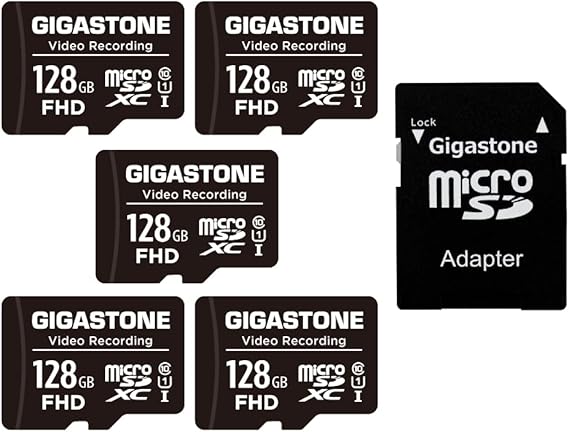 Amazon.com: Gigastone 128GB 5-Pack Micro SD Card, 4K Video Pro, GoPro, Surveillance, Security ...