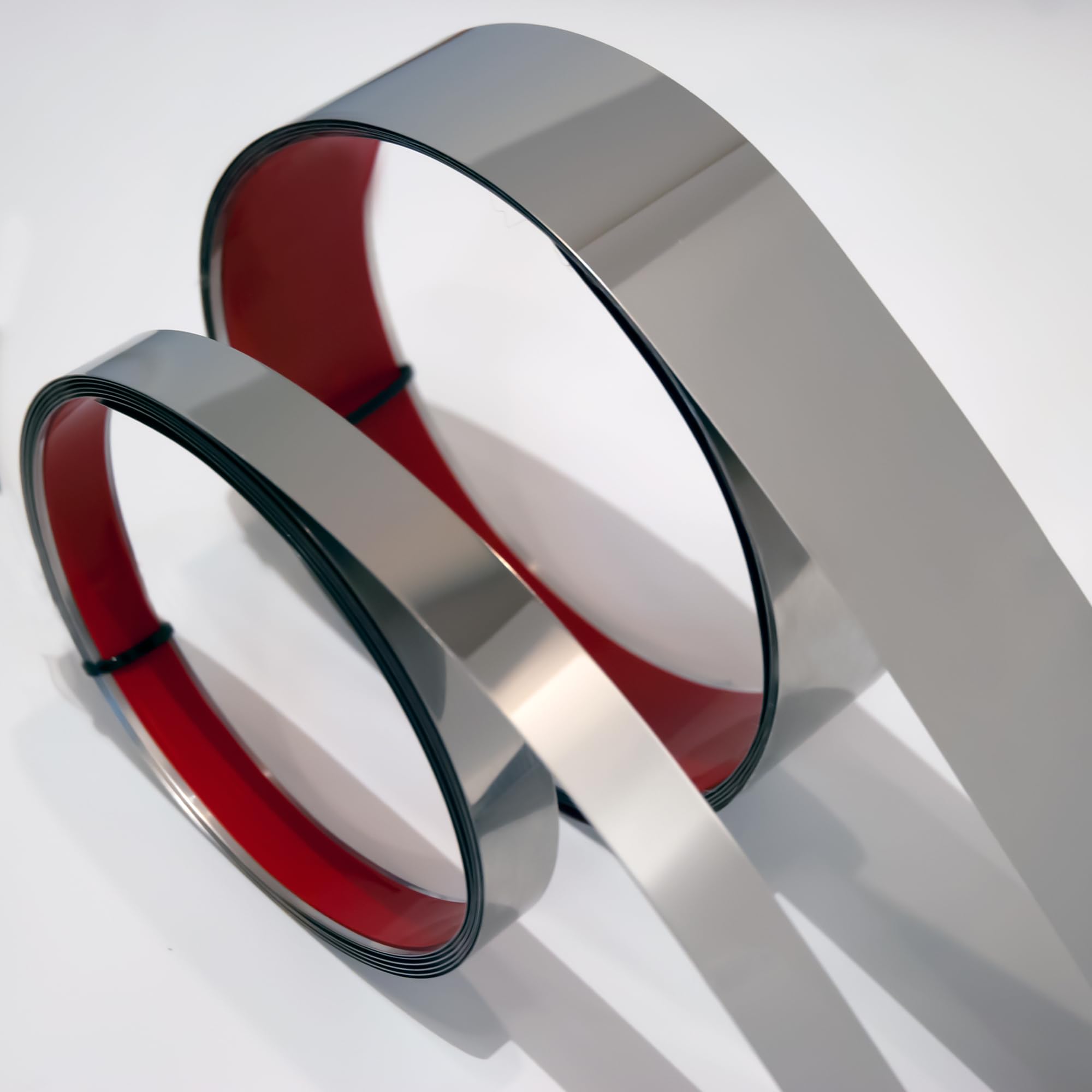 Amazon.com: 2-Pack Silver Mirror Finish Stainless Steel Metal Strips ...