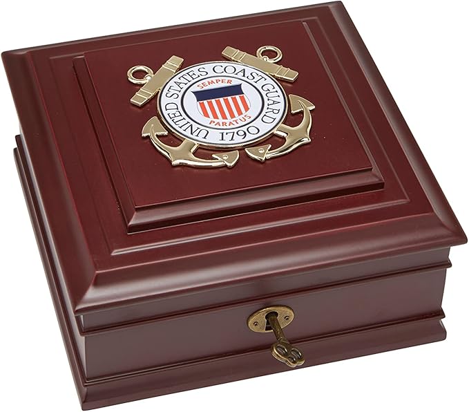 Amazon.com - Allied Frame US Coast Guard Medallion Desktop Box - Office ...