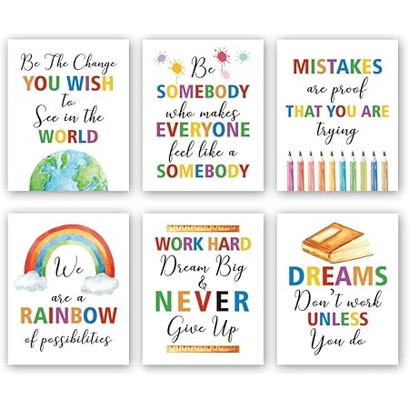 Watercolor Inspirational Quotes Art Print,Motivational Sayings Wall Art ...