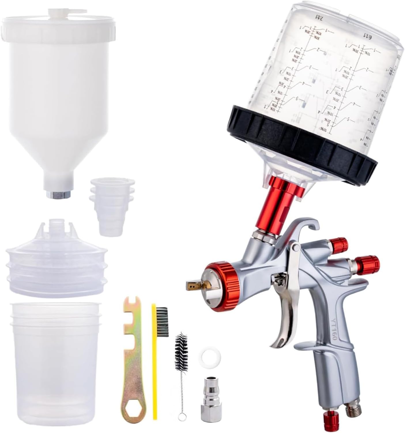 Amazon.com : LVLP Spray Gun R500 1.3mm Car Paint Gun : Tools & Home ...