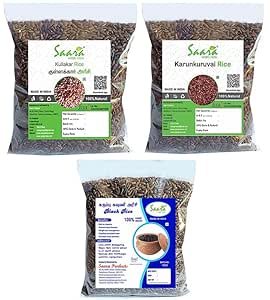 Saara HERBAL FRESH Karupu Kavuni Rice, Kullakar Rice, Karunkuruvai Rice ...