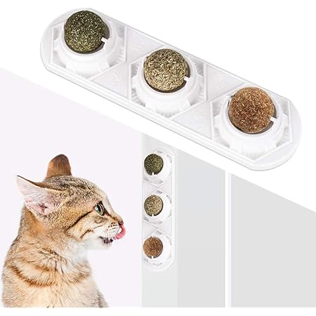 Amazon.com : GBSYU Catnip Ball ‖ Catnip Balls for Cats Wall: silvervine for Cats, 3-Piece ...