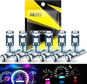 Amazon.com: AILEO T5 LED Bulb Blue,Universal Fit 74/73/37/79/85/86/W3W ...