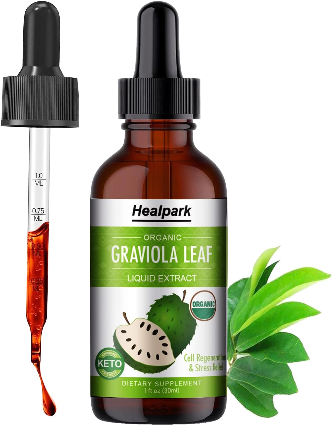Amazon.com: Organic Graviola Liquid Soursop Extract 4 oz Wildcrafted ...