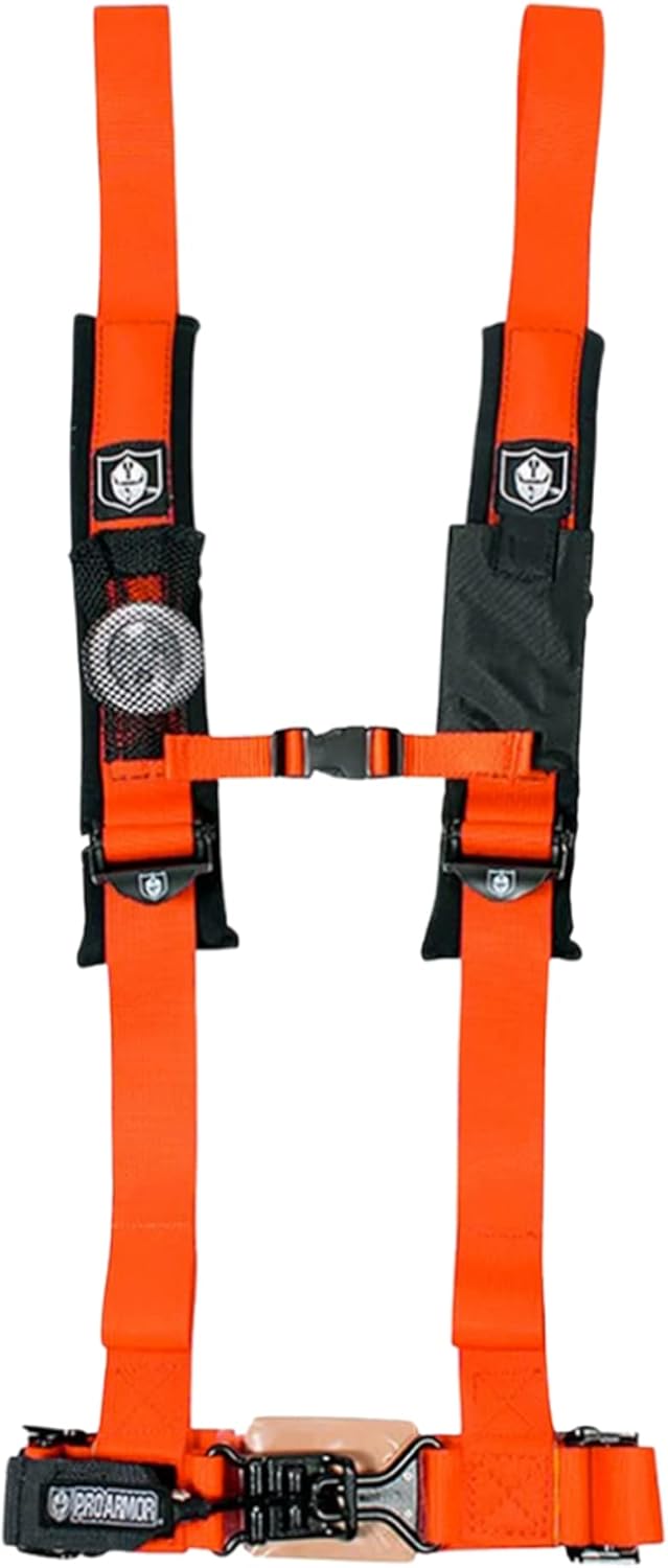 Amazon.com: Pro Armor A114220OR Orange 4-Point Harness 2" Straps ...