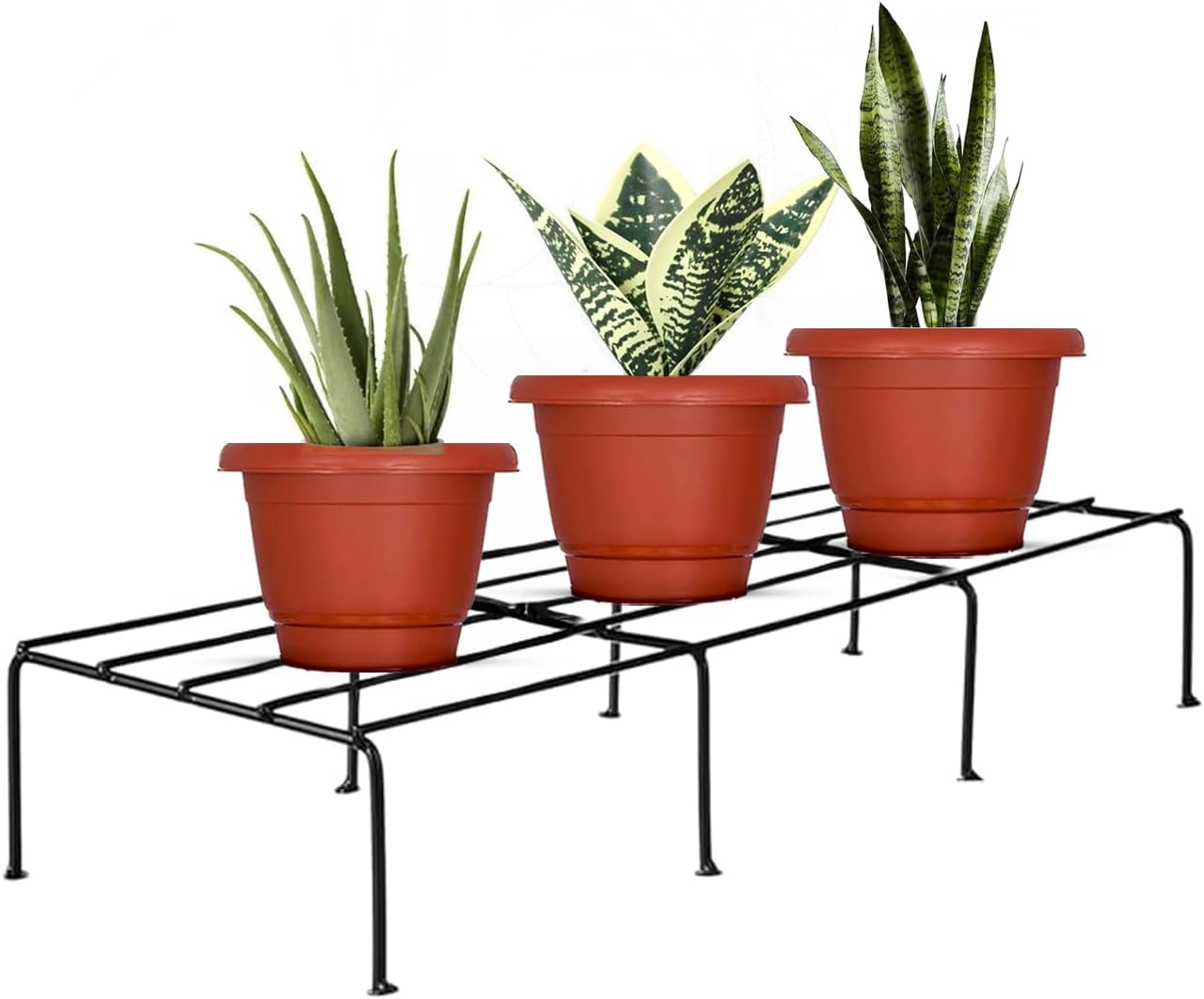 Ikram Traders Modern Indoor & Outdoor Iron Planter Stand/Flower Shelf ...