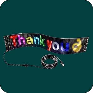Amazon.com: Generic LED Display Sign - Full-Color Programmable, USB ...