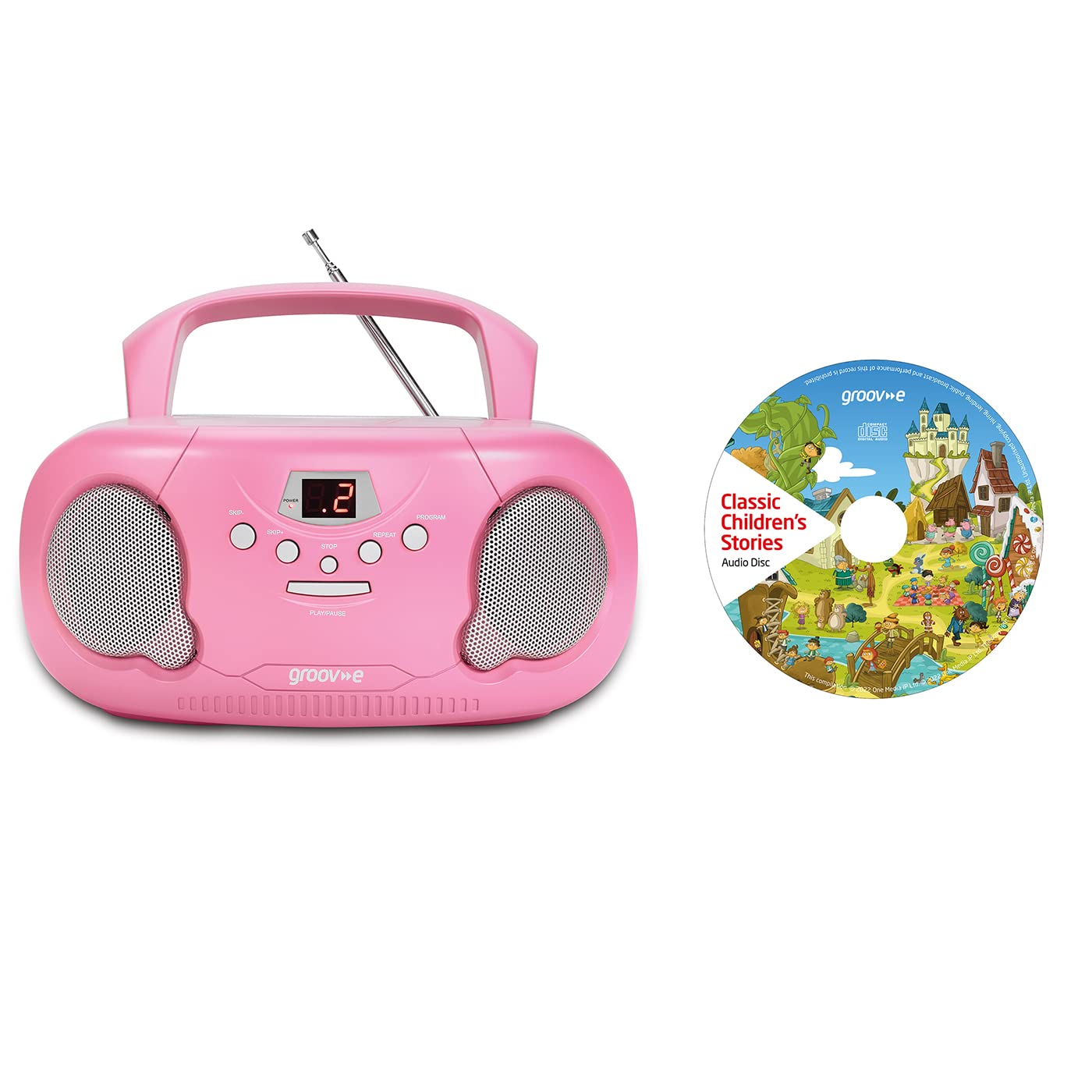 groov e Orginal Boombox & Kids Story CD Bundle - Portable CD Player ...