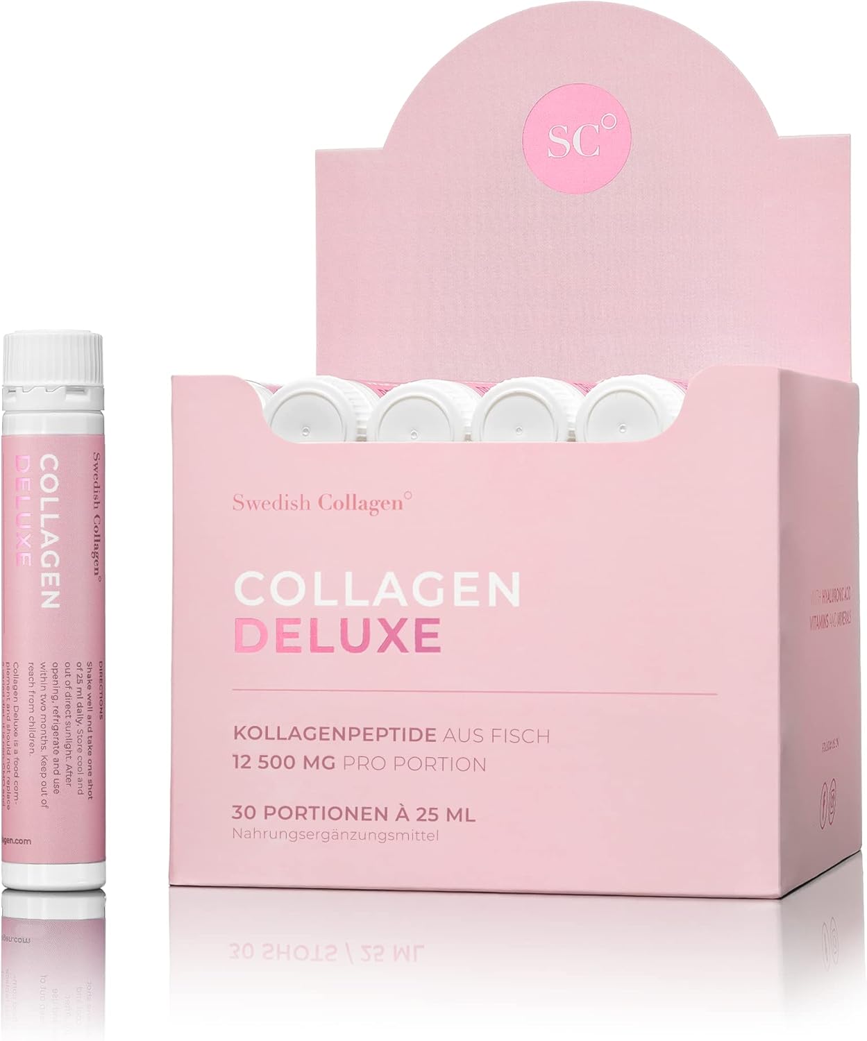 Swedish Collagen - 12500mg Collagen Deluxe 25ml I Hydrolyzed Marine ...