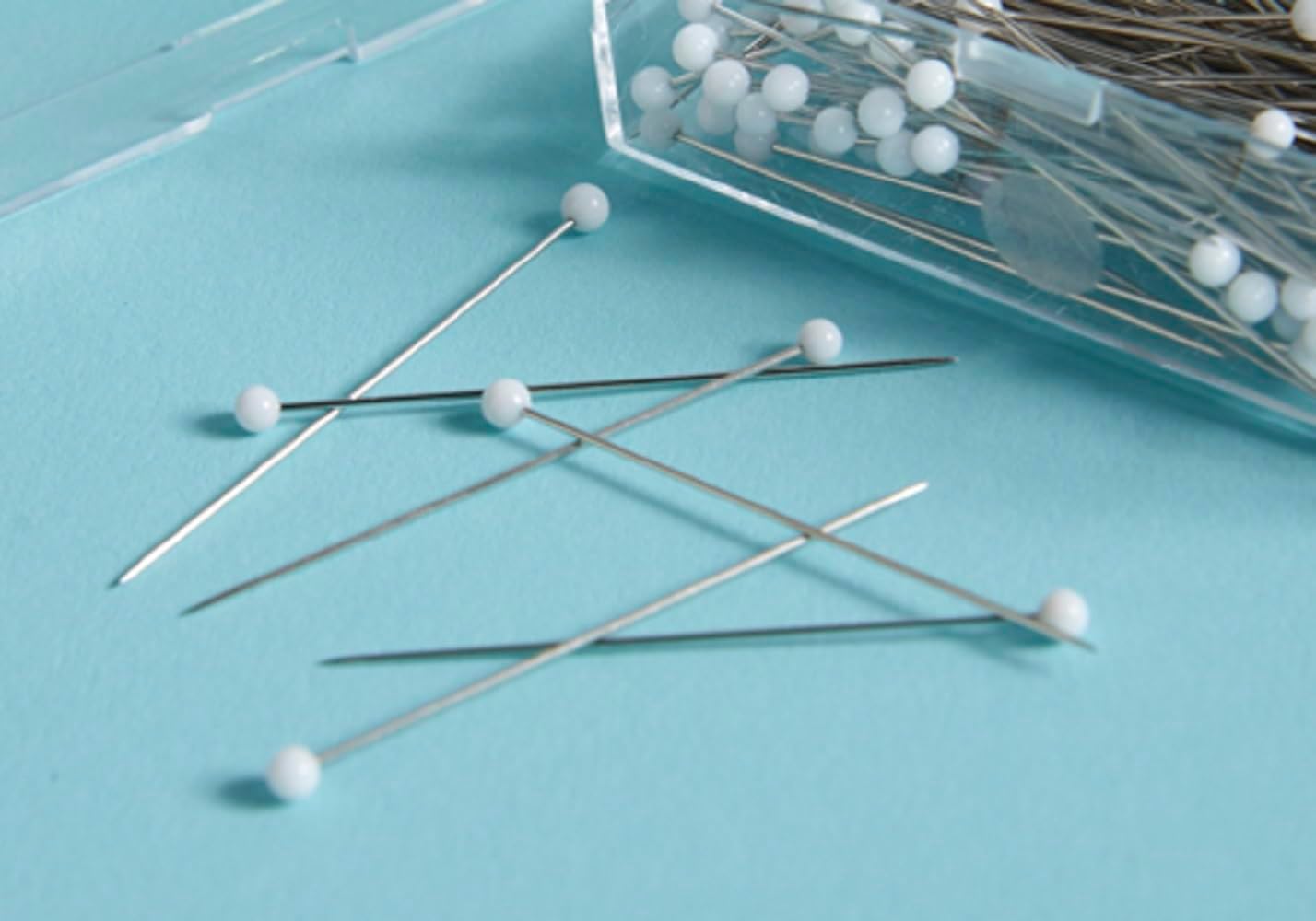 Amazon.com: 200-Ct Extra Fine 0.4mm x 35mm (1-3/8") White Glass 2mm ...