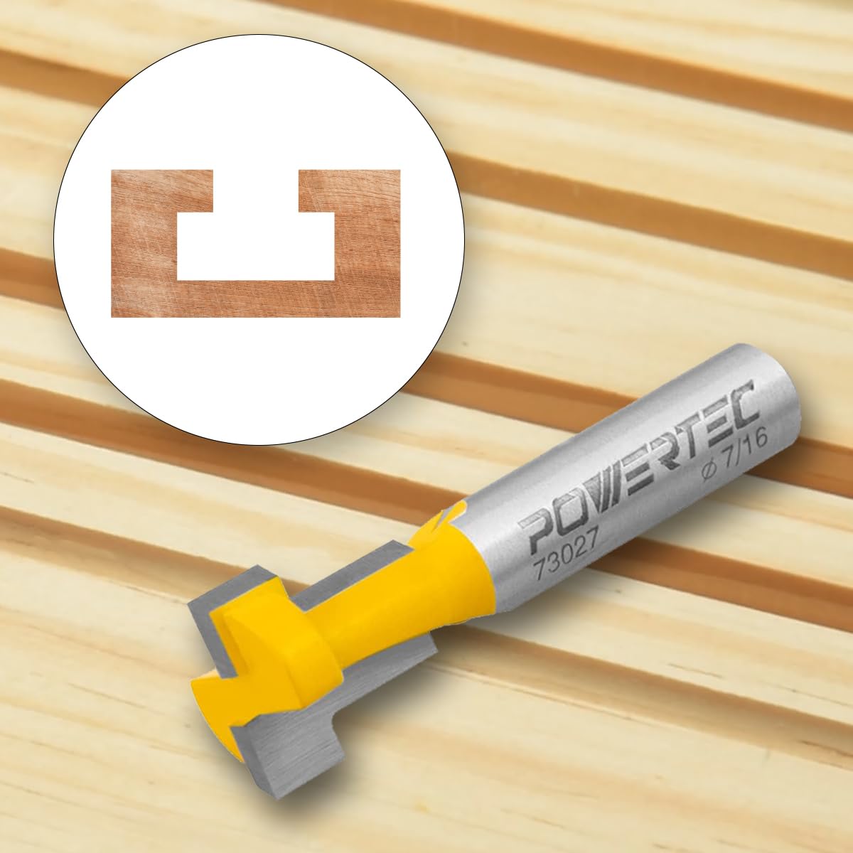 Snapklik.com : POWERTEC 73033 Carbide Tipped T Slot Router Bit 7/16 Dia ...