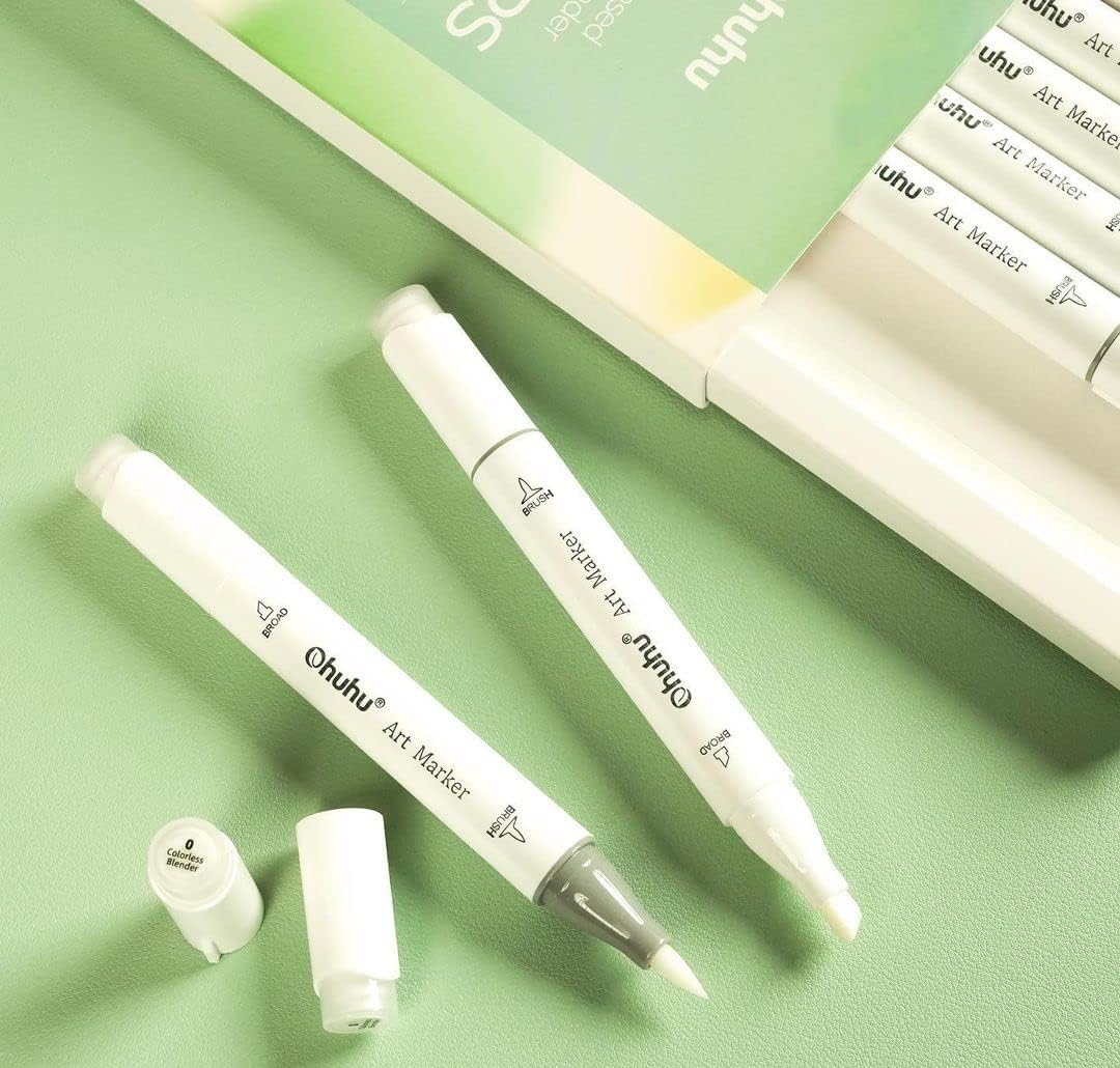 Amazon.com : Ohuhu Oahu Alcohol Markers Dual Tip, Chisel & Fine, 320 ...