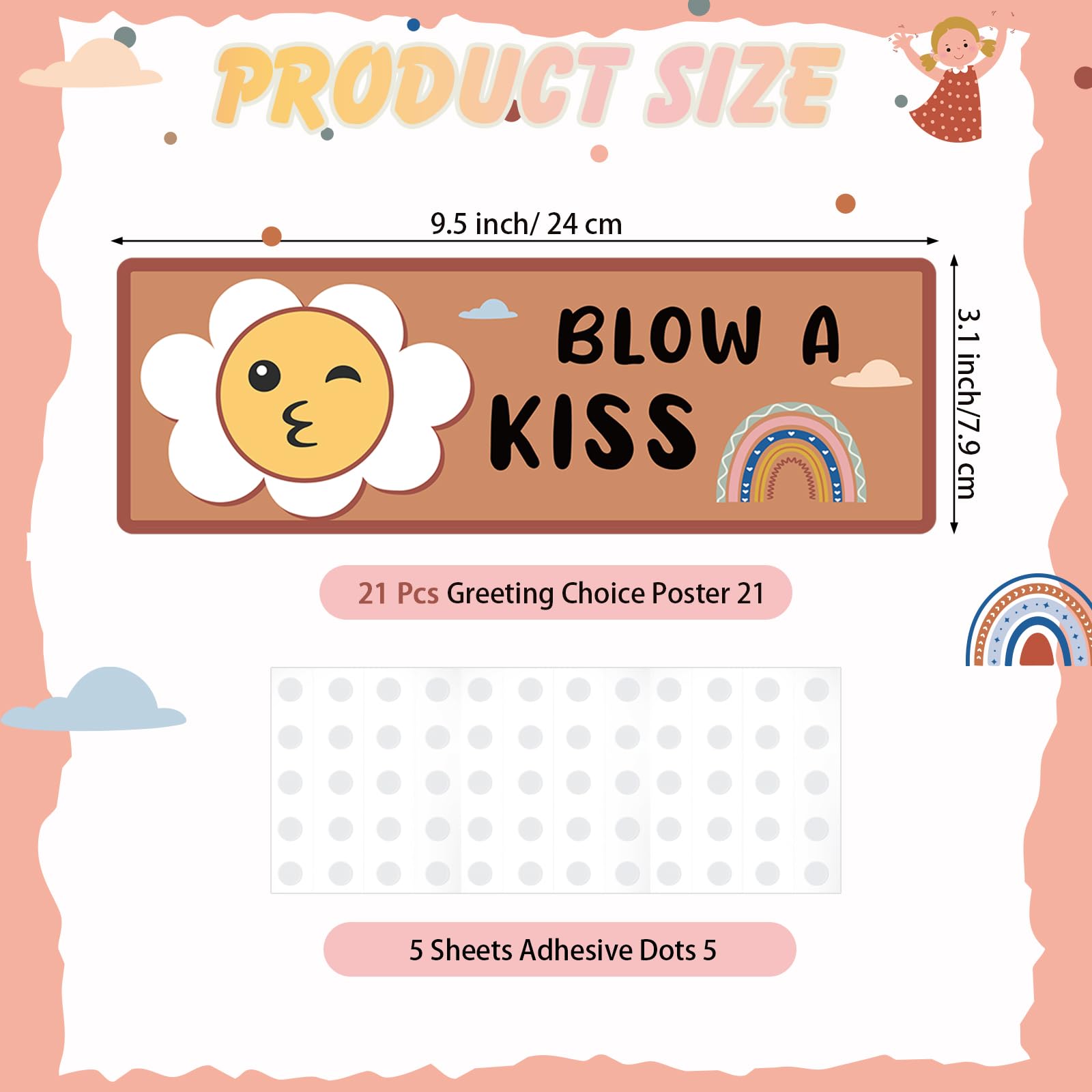 Snapklik.com : 21 Pcs Greeting Choice Classroom Rules Posters Boho ...