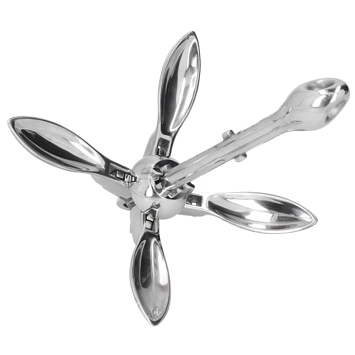 Small Boat Anchor, Folding Grapnel Portable Folding Boat Anchor Boat ...