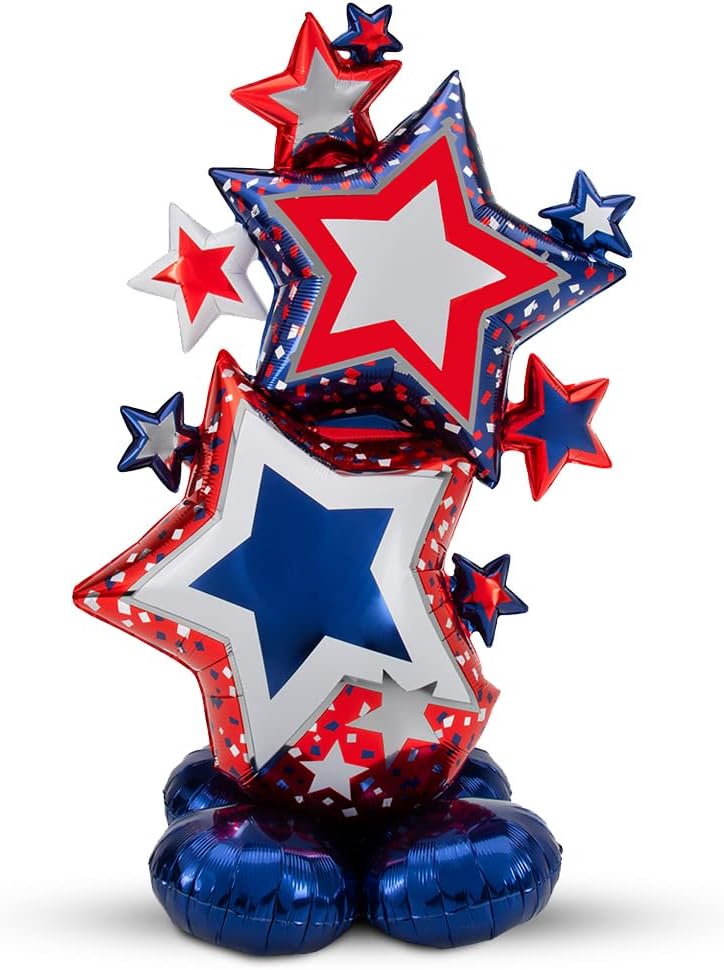 Amazon.com: Anagram Patriot Star Cluster Airloonz Foil Mylar Party ...
