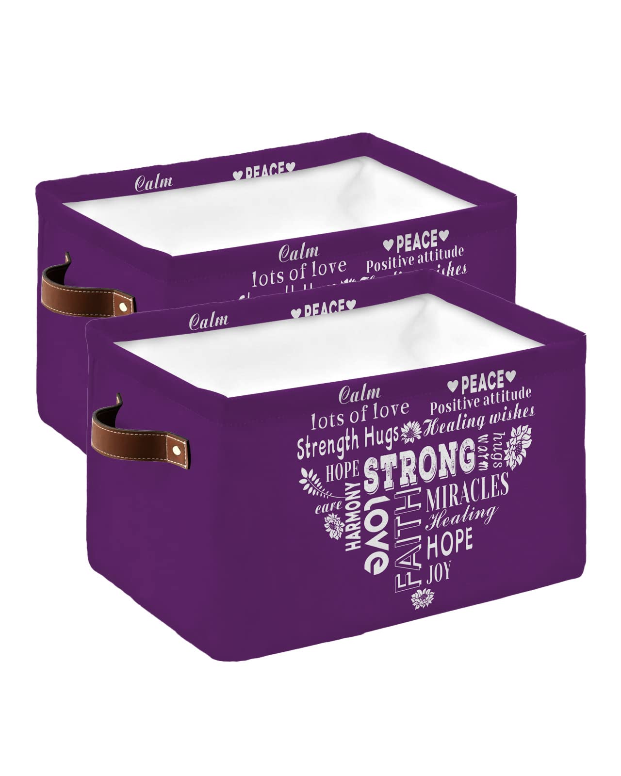 Amazon.com: Storage Basket Inspirational Quotes Large Foldable Storage ...