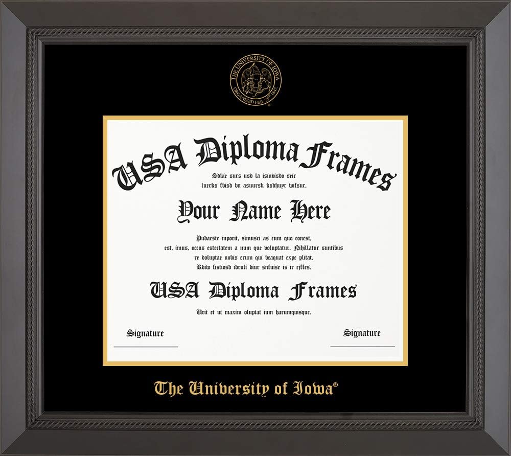 Amazon.com - University of Iowa Licensed Diploma Frame - Professional ...