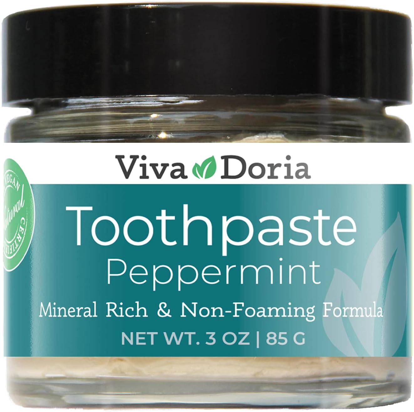 Amazon.com : Viva Doria Fluoride Free Natural Toothpaste - Peppermint ...