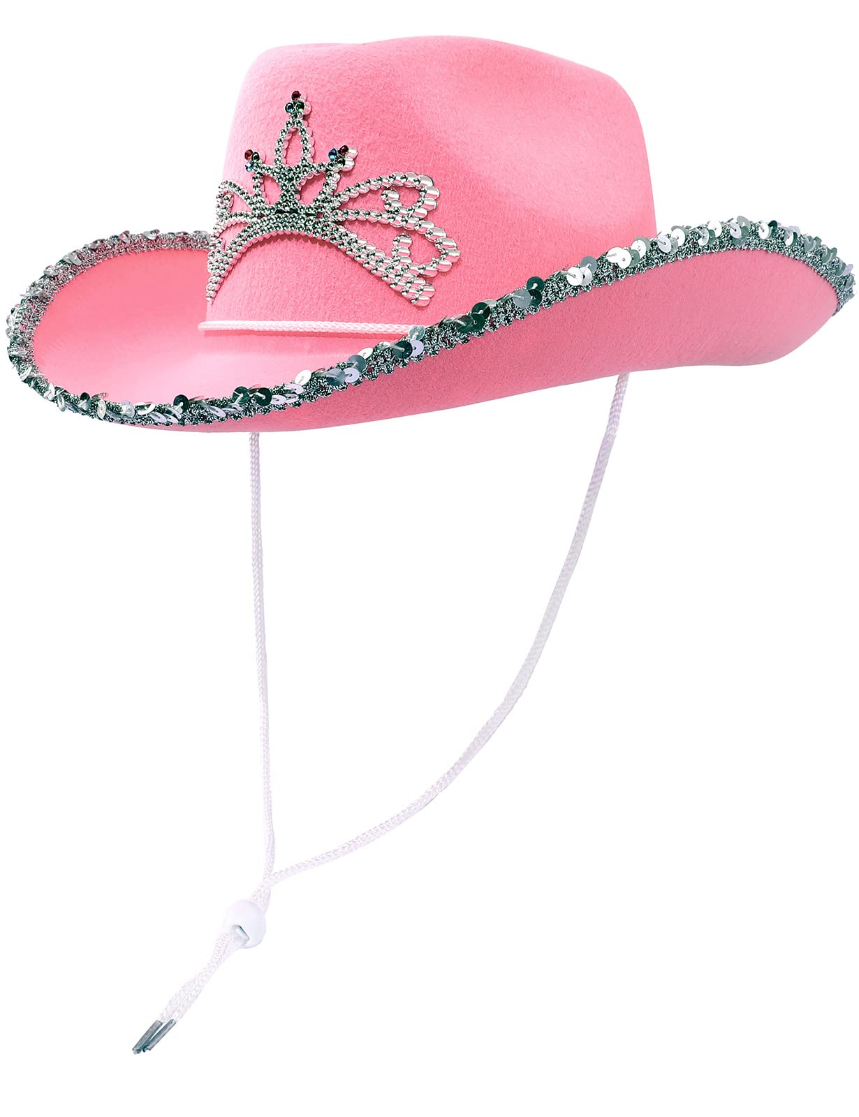 Buy Funny World Women's Cowgirl Hat Princess Crown Tiara Cowboy Hat ...