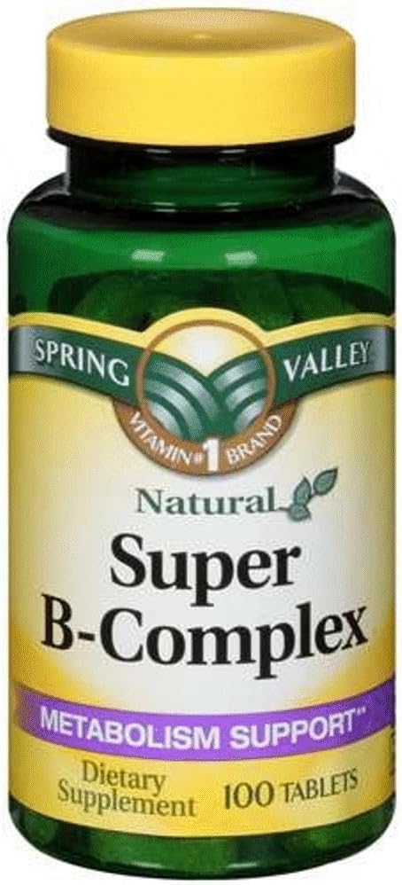 Amazon.com: Spring Valley, B Complex 100, Tablets 60 Count Metabolism ...