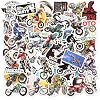 50pcs Motocross Dirt Bike Stickers, Waterproof Motorcycle Stickers for ...