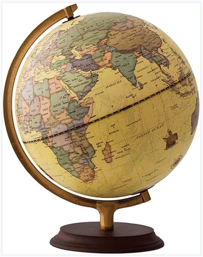 Amazon.com: World Globe Retro World Globe Educational Geographical ...
