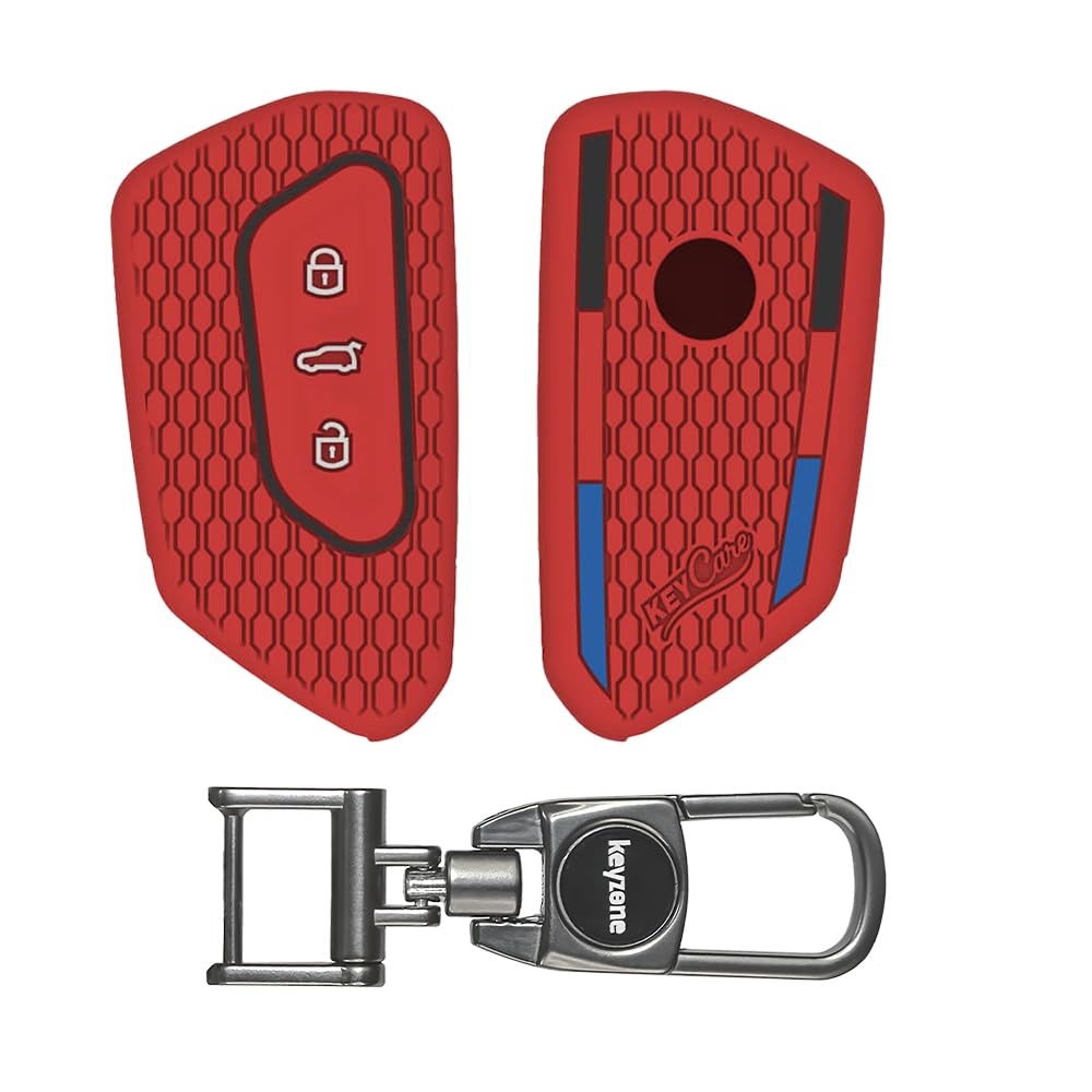 Keycare Silicone Key Cover Compatible for Skoda Kodiaq, Octavia 2021 ...