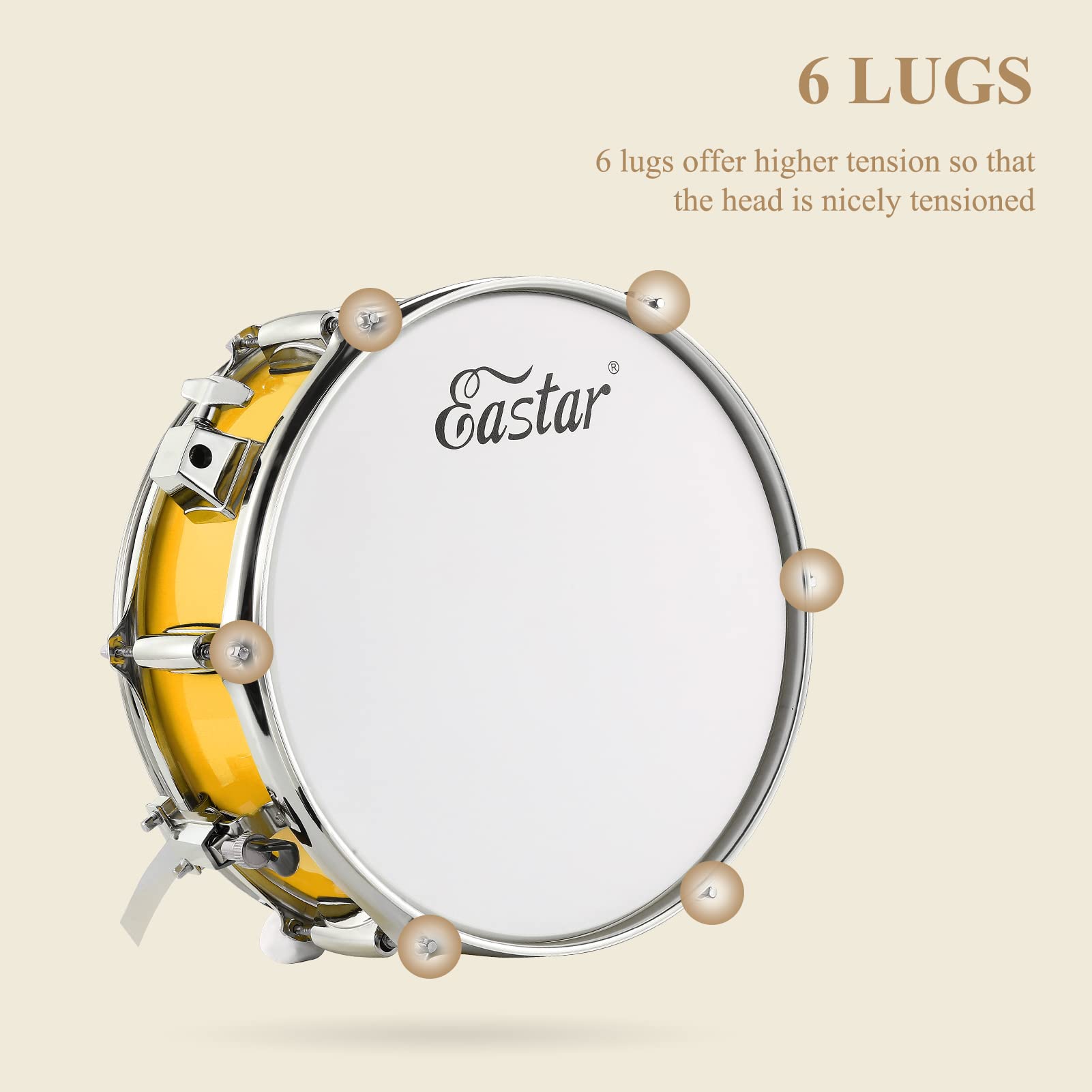 Snapklik.com : Eastar Compact Drum Set- 2-Piece Travel Drum Kit