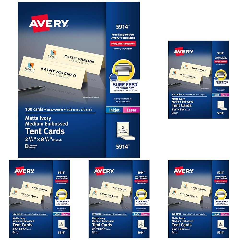 Snapklik.com : Avery Printable Tent Cards