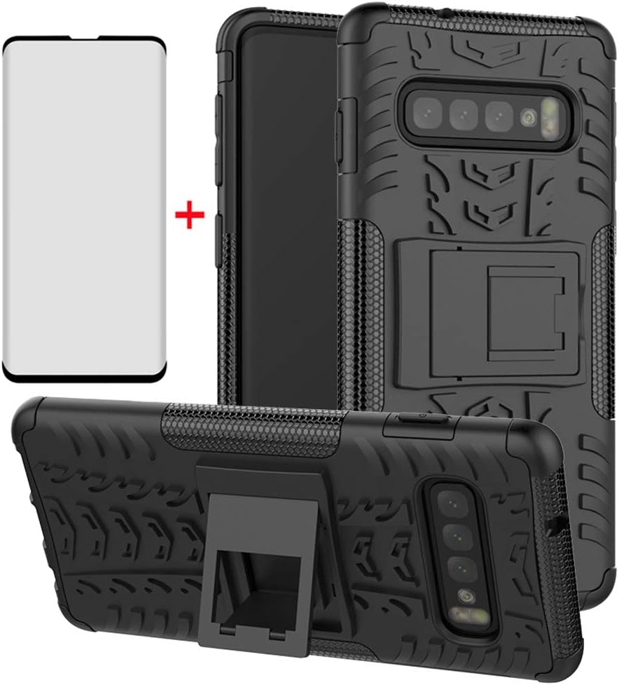 Amazon.com: Phone Case for Samsung Galaxy S10 Plus with Tempered Glass ...